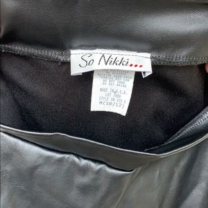 So Nikki | Skirts | So Nikki Skater Skirt Shiny Black | Poshmark